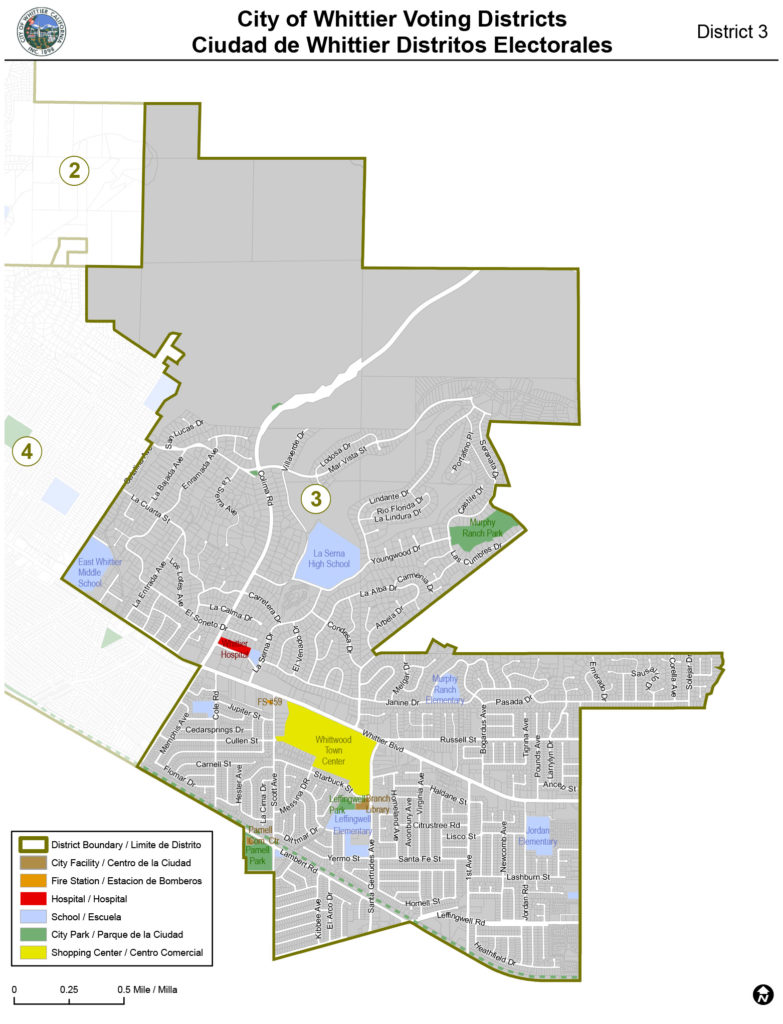 District #3 Map - Warner Serving Whittier